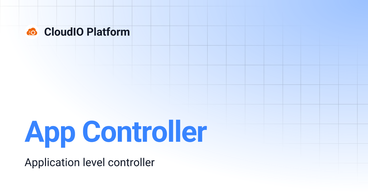App Controller | CloudIO Platform